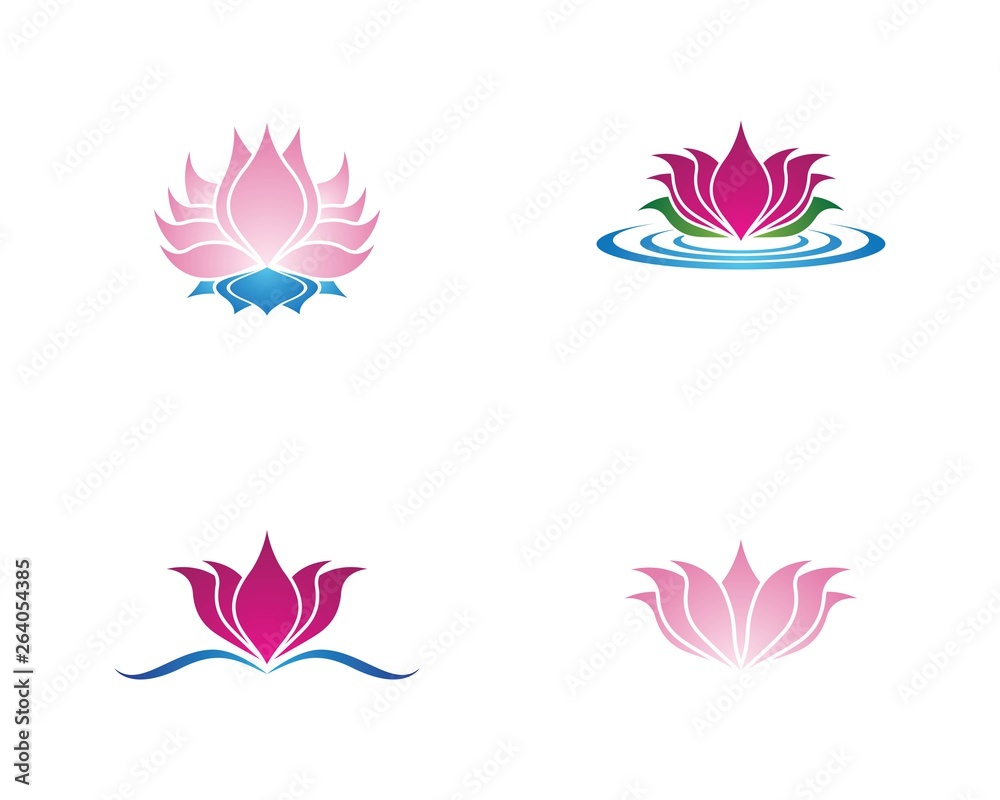 Lotus symbol illustration Stock Vector | Adobe Stock
