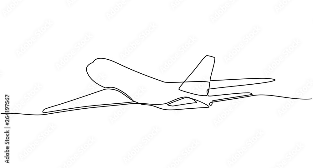 Passenger Plane Drawing