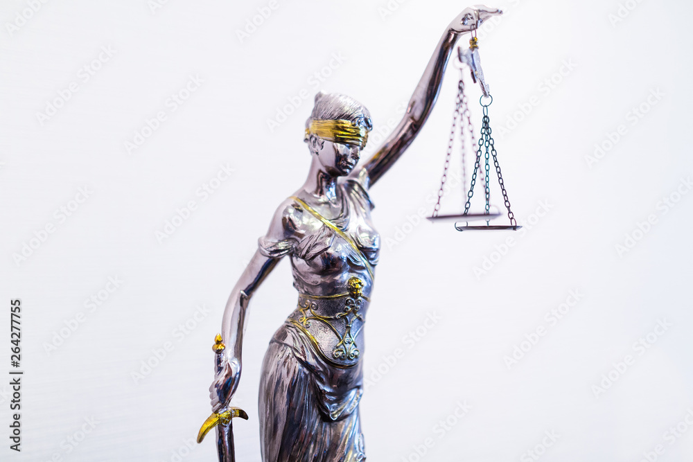 Statuette of Justice - Themis, ancient Greek goddess of divine law ...
