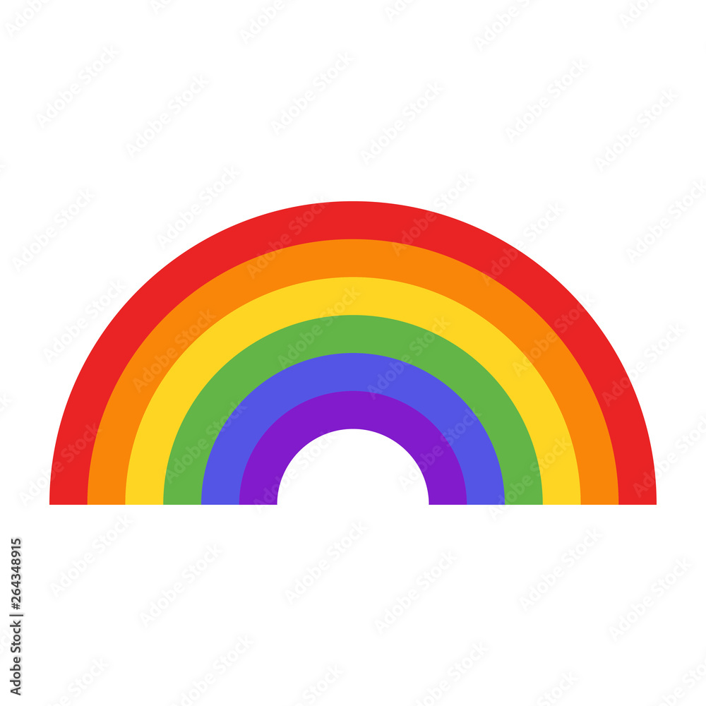 Rainbow icon Stock Vector | Adobe Stock