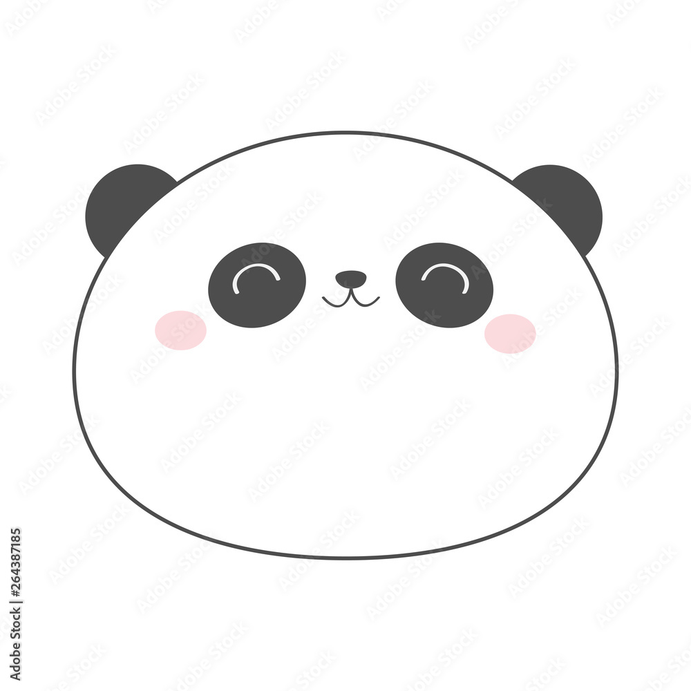Panda Face Drawings