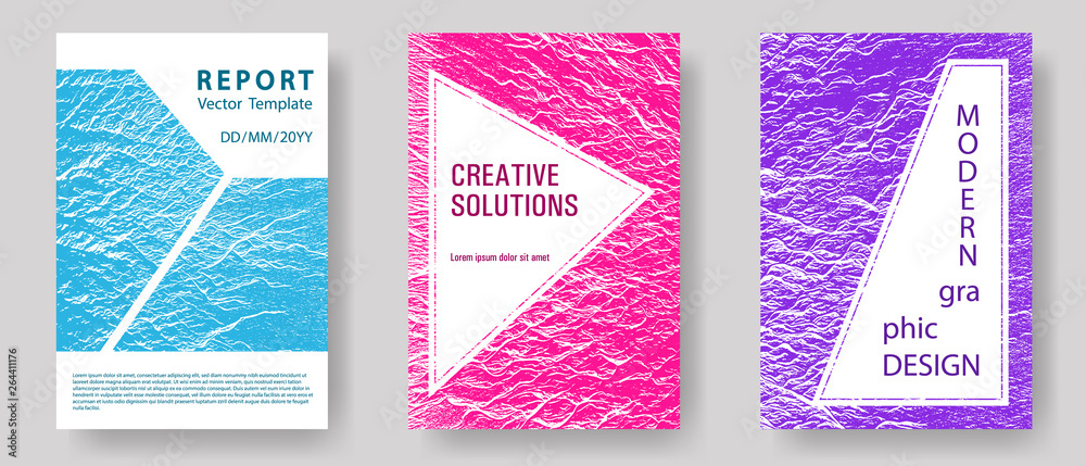 Flyer poster vector graphic design set. Stock Vector | Adobe Stock