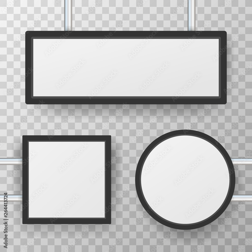 Rectangular signage light box signboard. Black metal cafe, restaurant ...