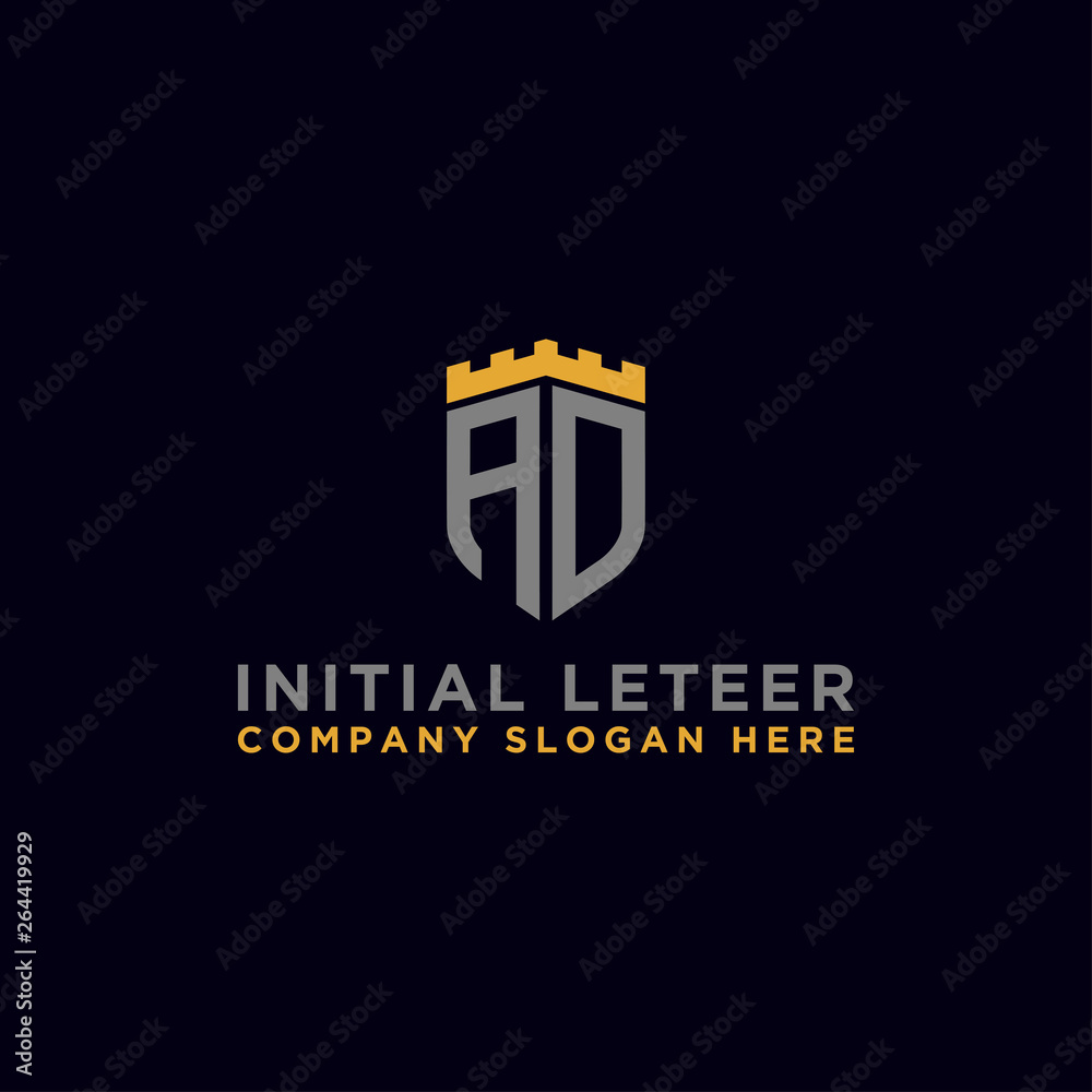 AD letters Initial icons / Monogram.- Vector inspiration logo design ...