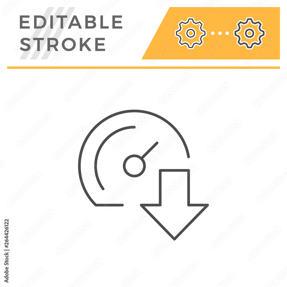 Download speed line icon Stock Vector | Adobe Stock