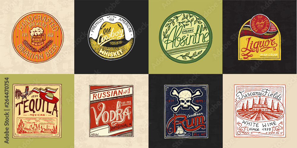Old American Beer Labels