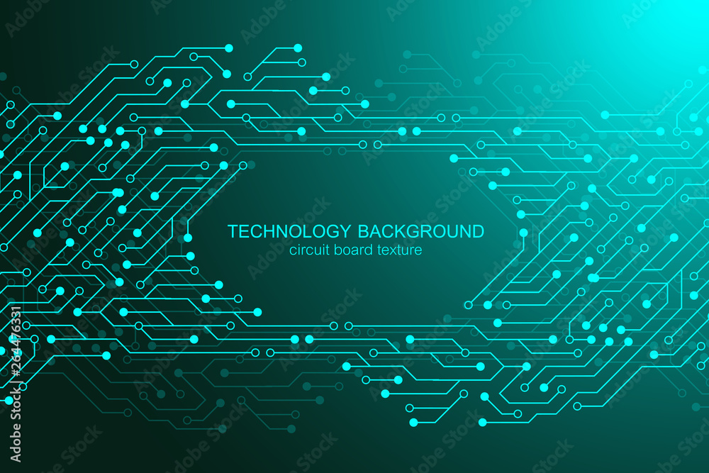 Computer motherboard vector background with circuit board electronic ...