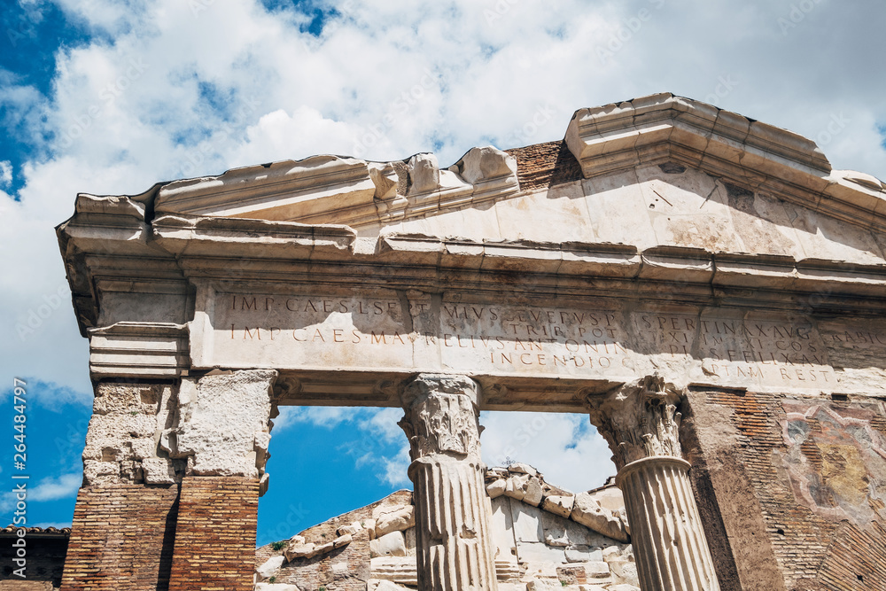 Portico of Octavia (Portico di Ottavia) is an ancient structure with ...