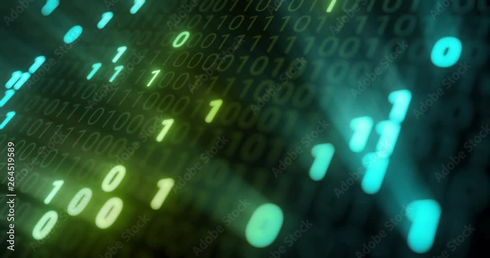 Futuristic data stream, Digital flow. Dynamic pattern with power rays ...