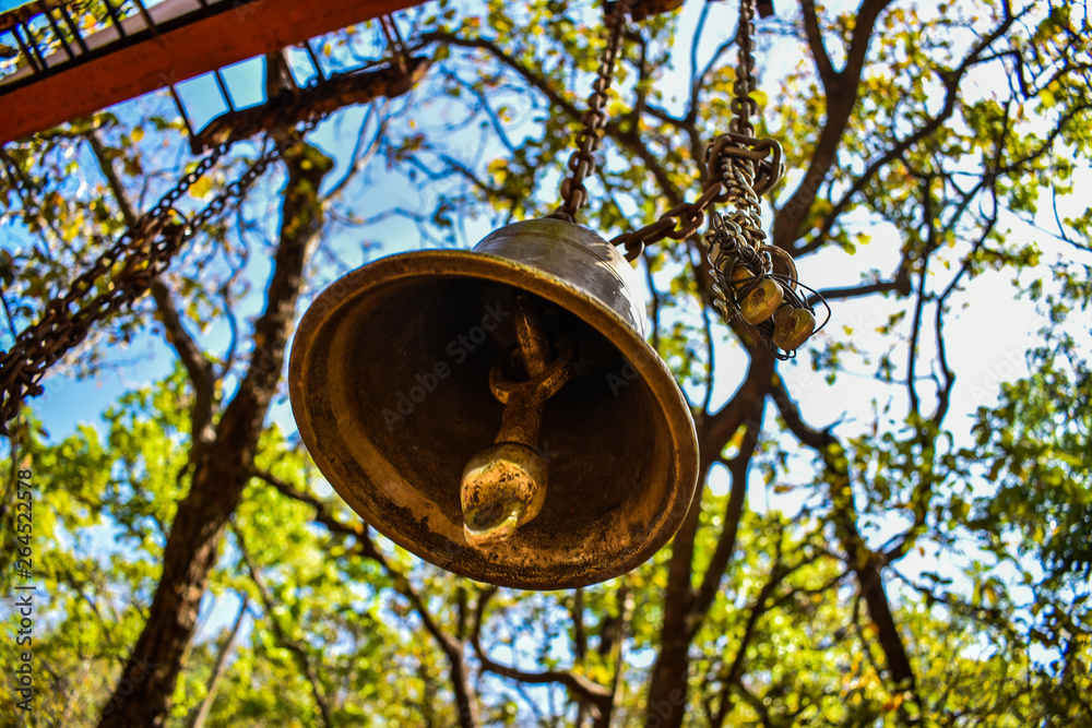 bell of temple, chauragarh shiv mandir Stock Photo | Adobe Stock