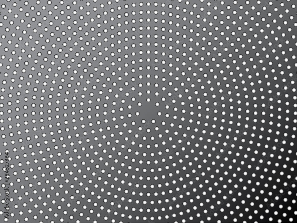 Dotted metal texture. Halftone radial pattern. Vector background Stock ...