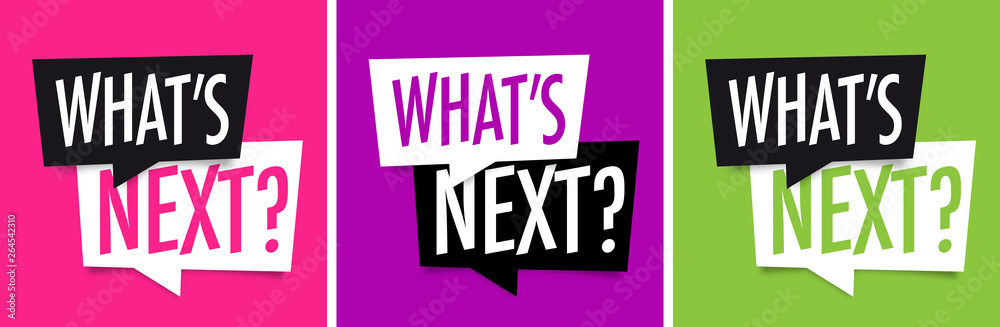 What's next ? Stock Vector | Adobe Stock