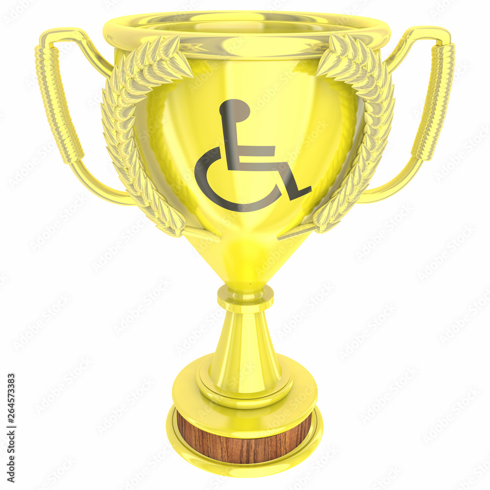 Wheelchair Disabled Person Symbol Disability Trophy Award Best Top ...