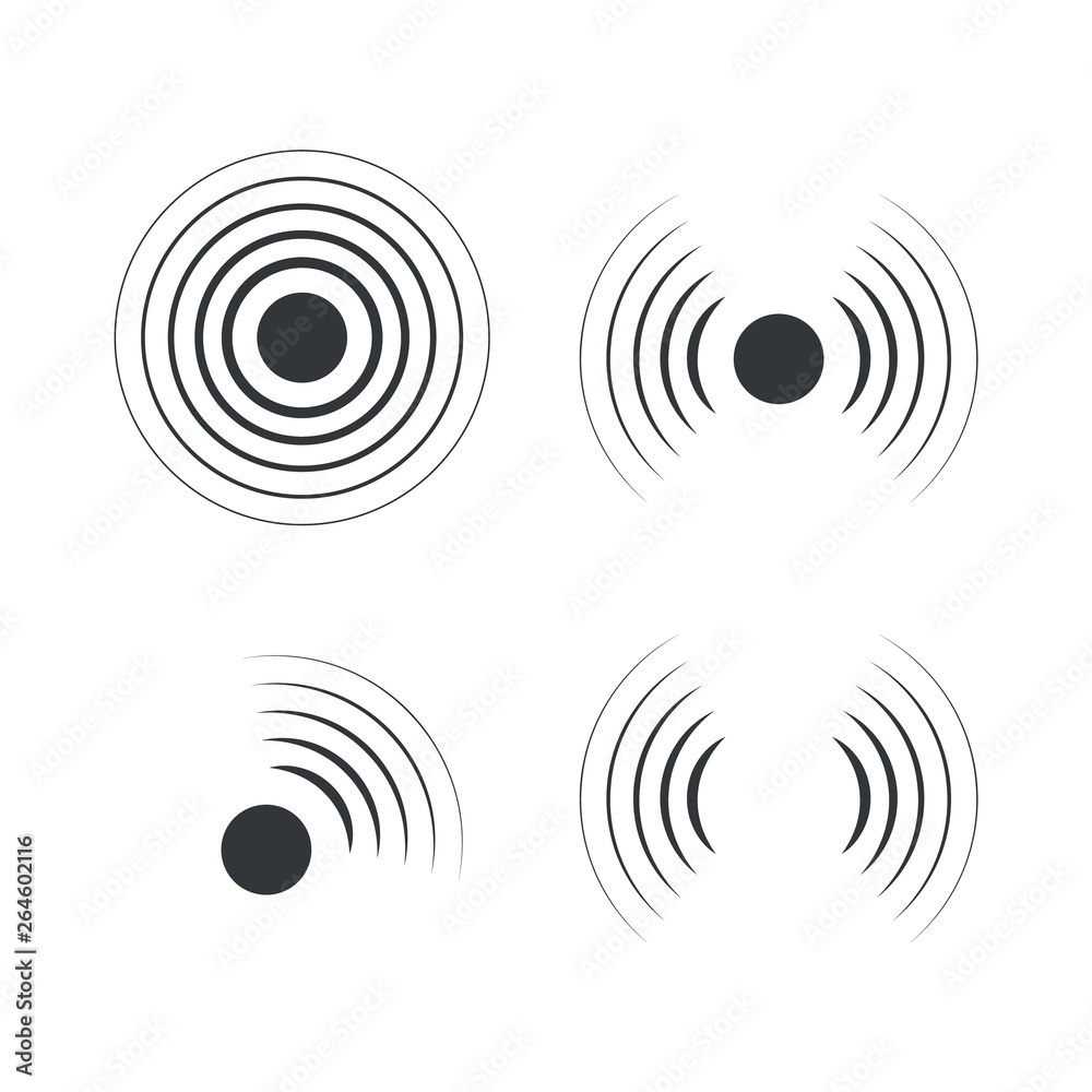 Radar icons. Sonar sound waves. Vector Stock Vector | Adobe Stock Radar icons. Sonar sound waves. Vector Stock Vector | Adobe Stock