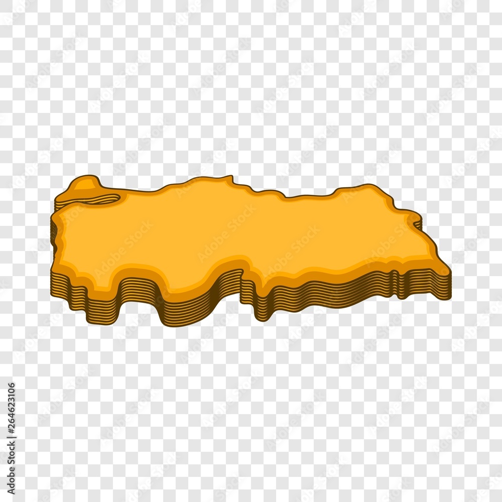 Turkey map icon. Cartoon illustration of turkey map vector icon for web ...