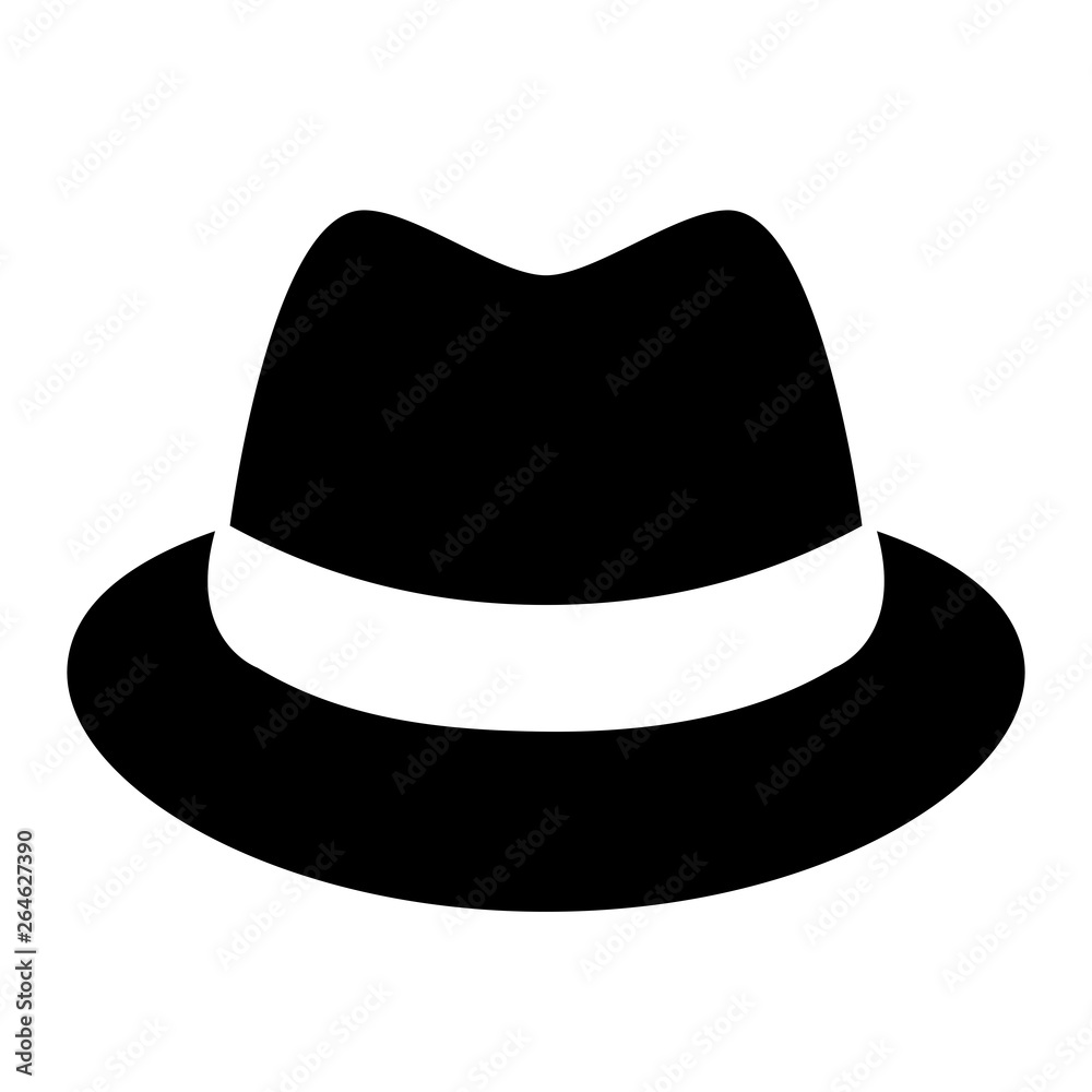 Retro hat vector icon Stock Vector | Adobe Stock