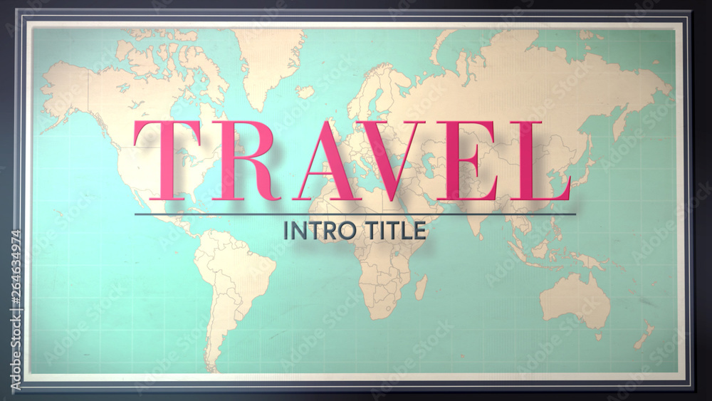 Travel Map Titles Stock Template | Adobe Stock