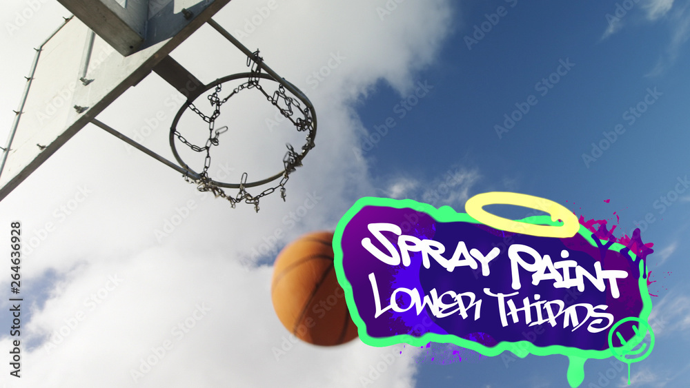 Spray Paint Lower Thirds Stock Template | Adobe Stock