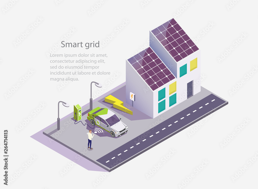 Smart grid vector web site banner template Stock Vector | Adobe Stock