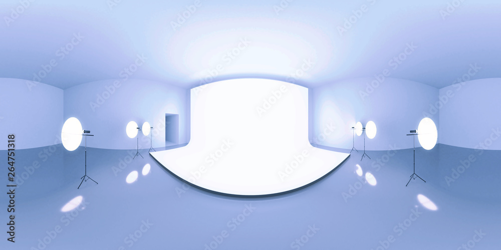 HDRI environment map, abstract spherical panorama background with photo ...