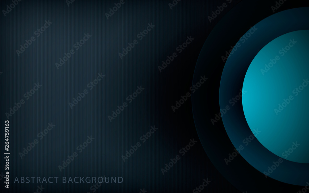 Dark abstract background with black overlap layers. Realistic texture ...