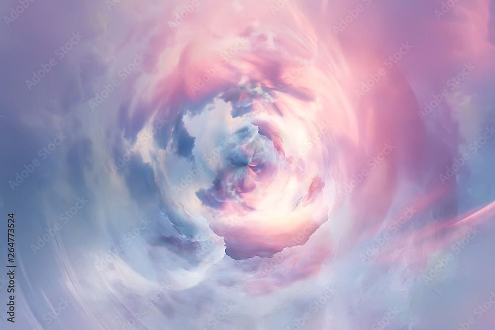 swirling sky background with clouds / beautiful watercolor clouds ...