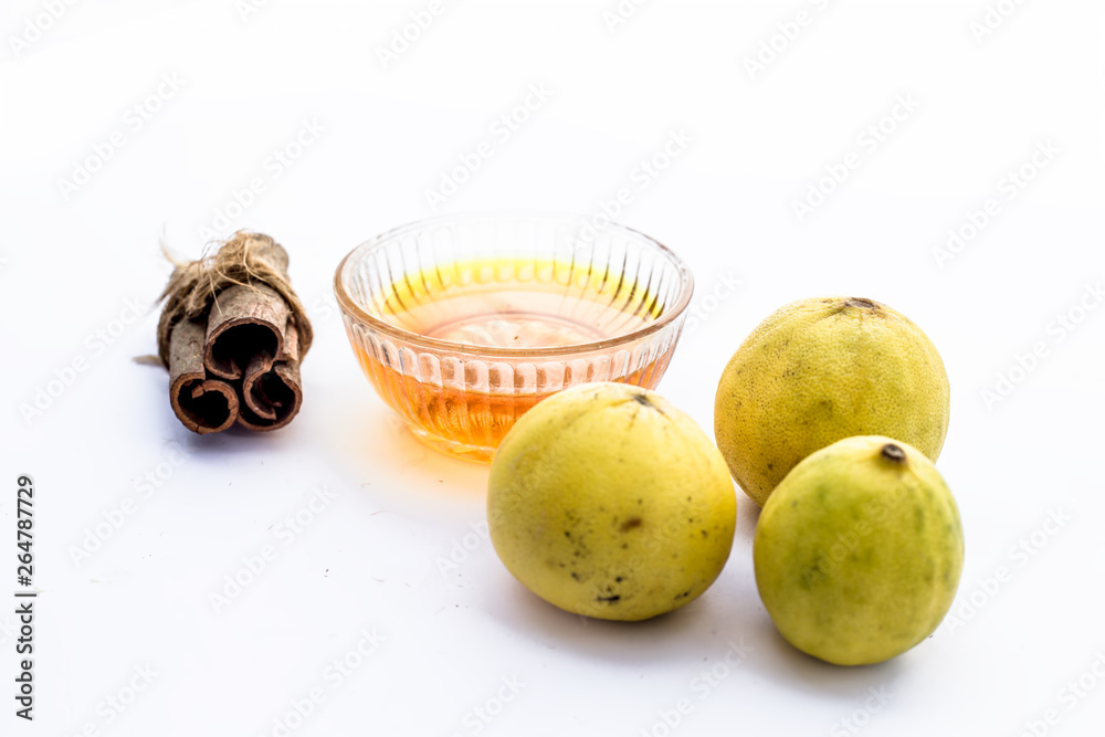 Cinnamon face pack isolated on white i.e. Cinnamon powder well mixed ...