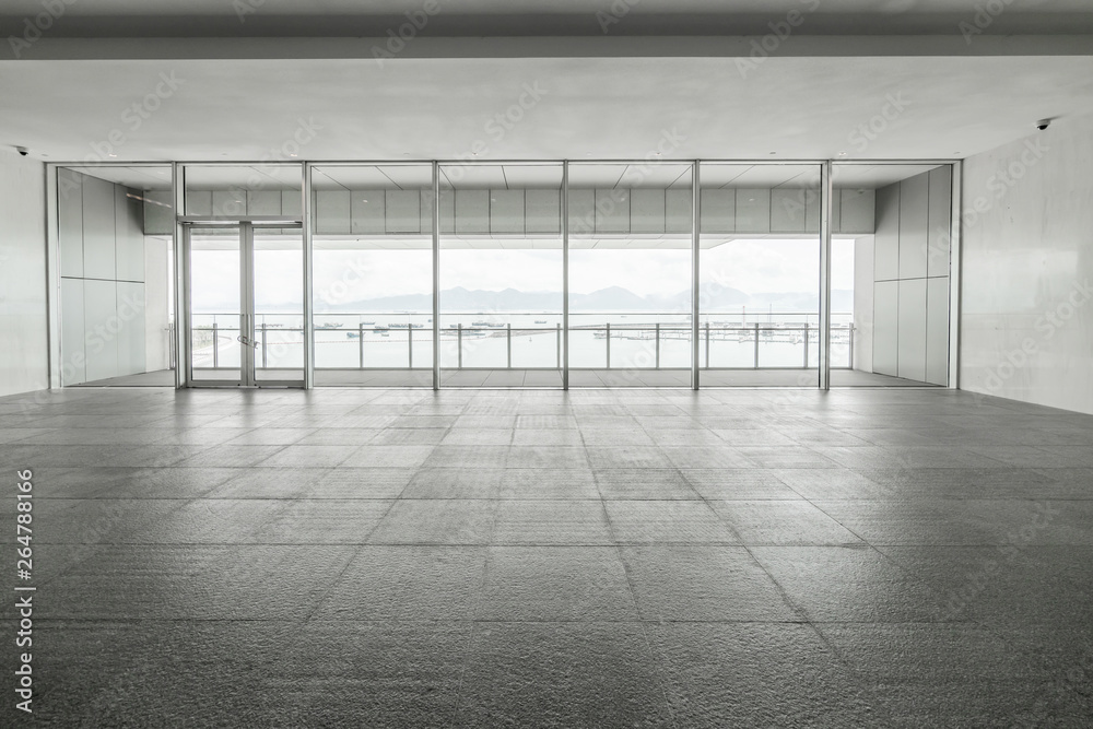 Entrance hall and empty floor tile, interior space Stock Photo | Adobe ...