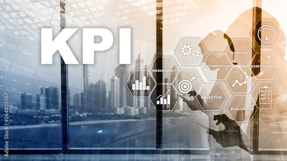 KPI - Key Performance Indicator. Business and technology concept ...