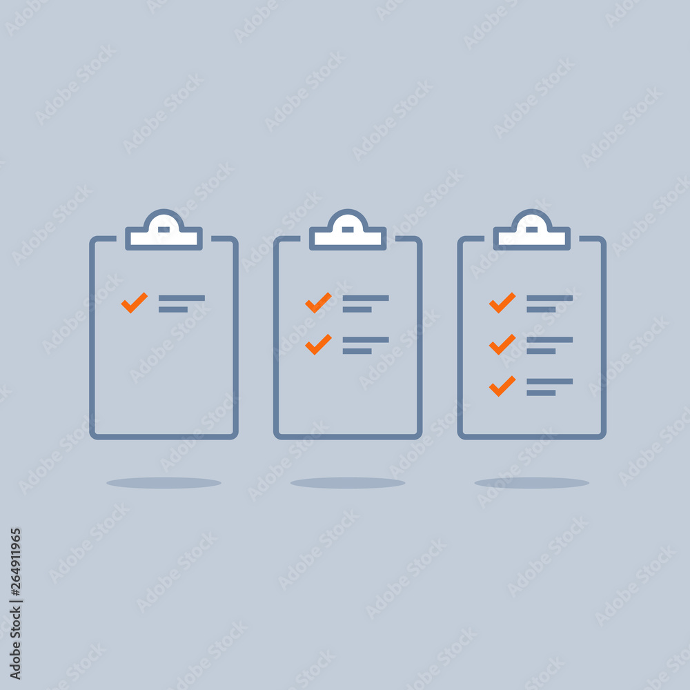 Efficient work, project plan, task management check list, fast progress ...