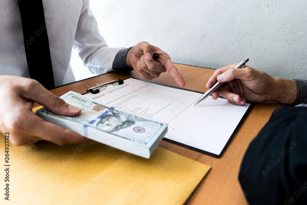 Company employees have been corrupt by bringing money to the company's ...