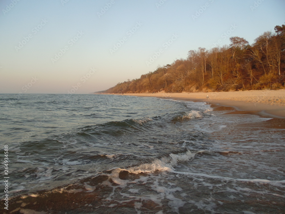 Pobierowo, plaża, Poberow, Pomorze, Polnische Ostküste, baden ...