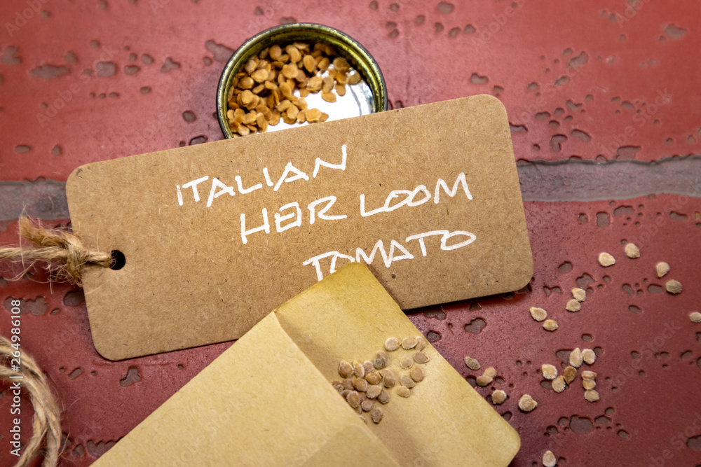 Handwritten Tag for Heirloom Tomato Seeds - Botanical & Genus Names Are ...