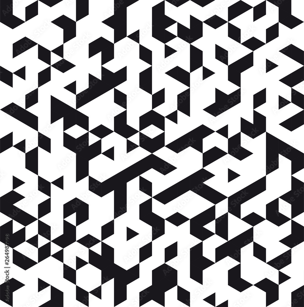 Triangular abstract background. Particle background or pattern. Black ...