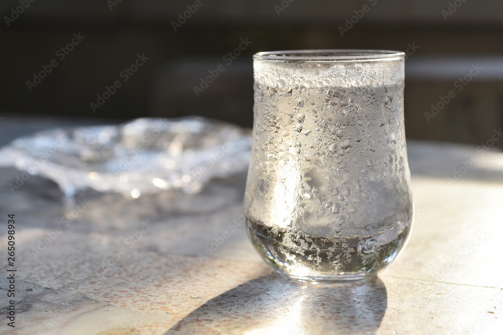 Freezing Water In A Glass