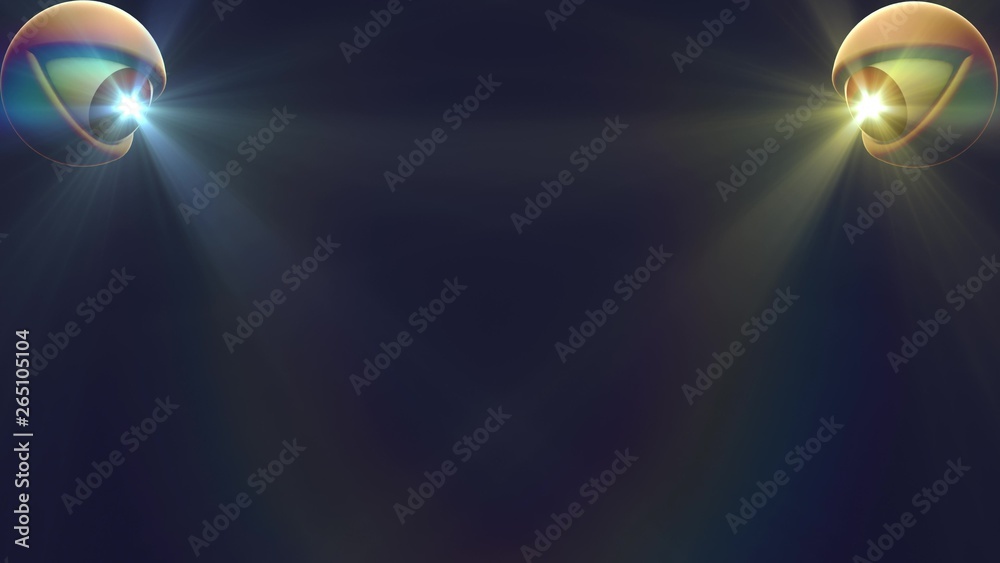 2 eyes with light beam shine rays background illustration New quality ...
