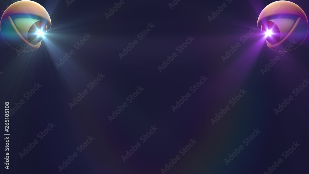2 eyes with light beam shine rays background illustration New quality ...
