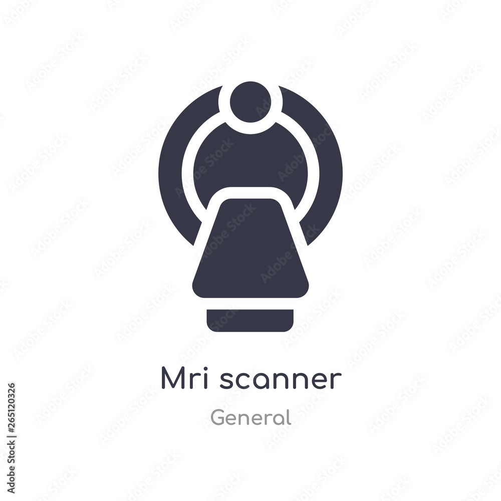 mri scanner icon. isolated mri scanner icon vector illustration from ...