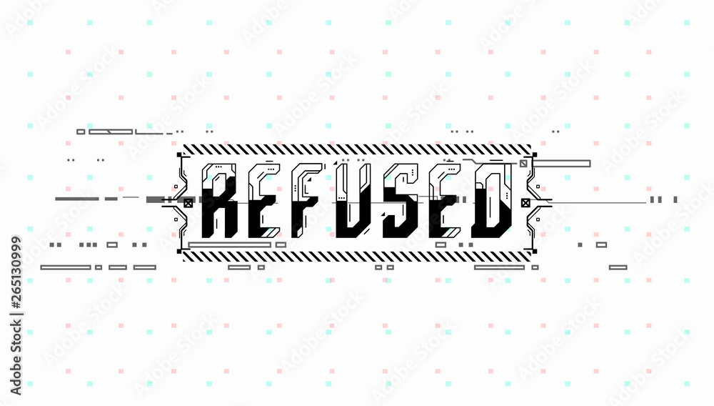 Refused. Conceptual Layout with HUD elements for print and web ...