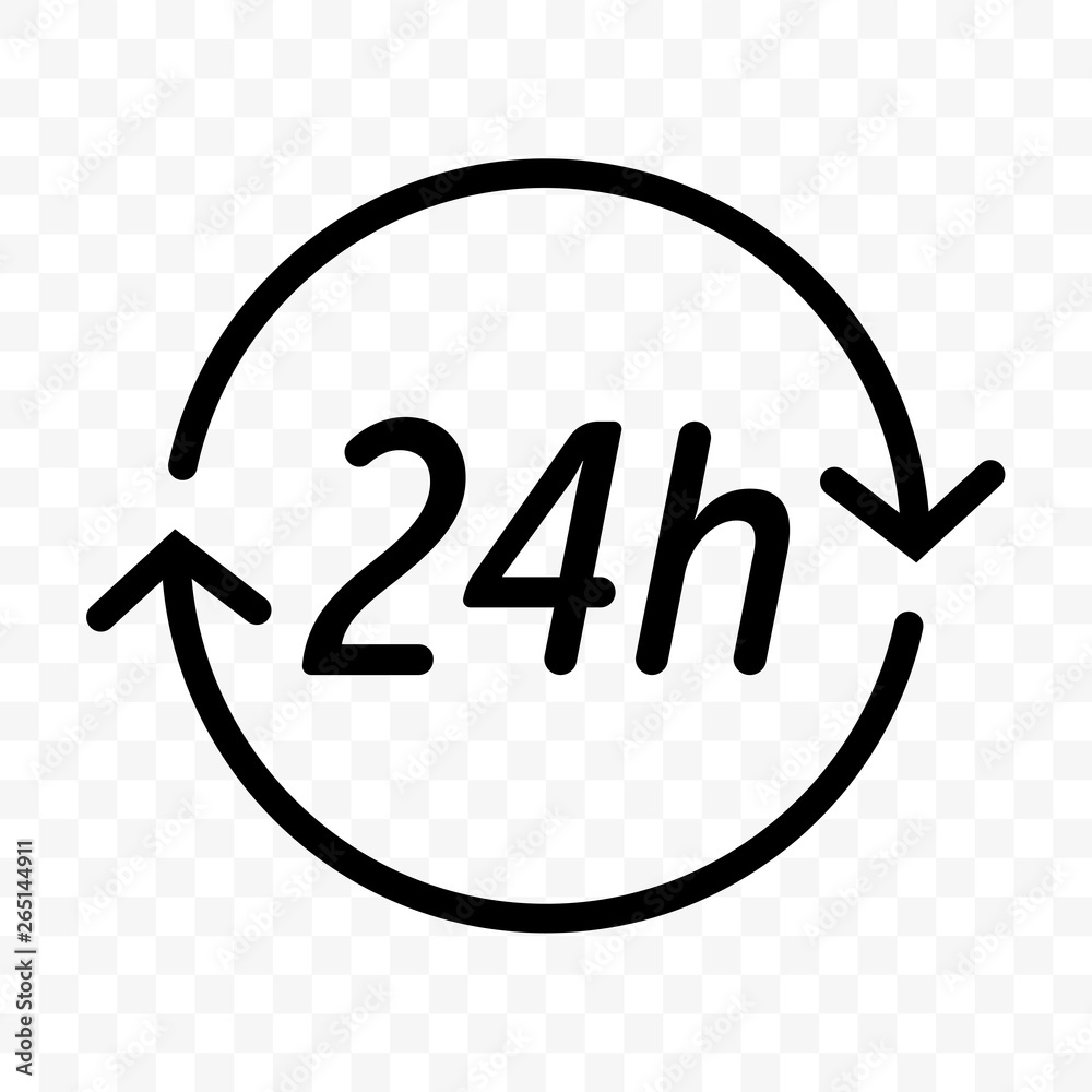 24 Hours Clock Arrow Vector Icon Round Clock Customer Support 24-hours-clock-arrow-vector-icon-round-clock-customer-support