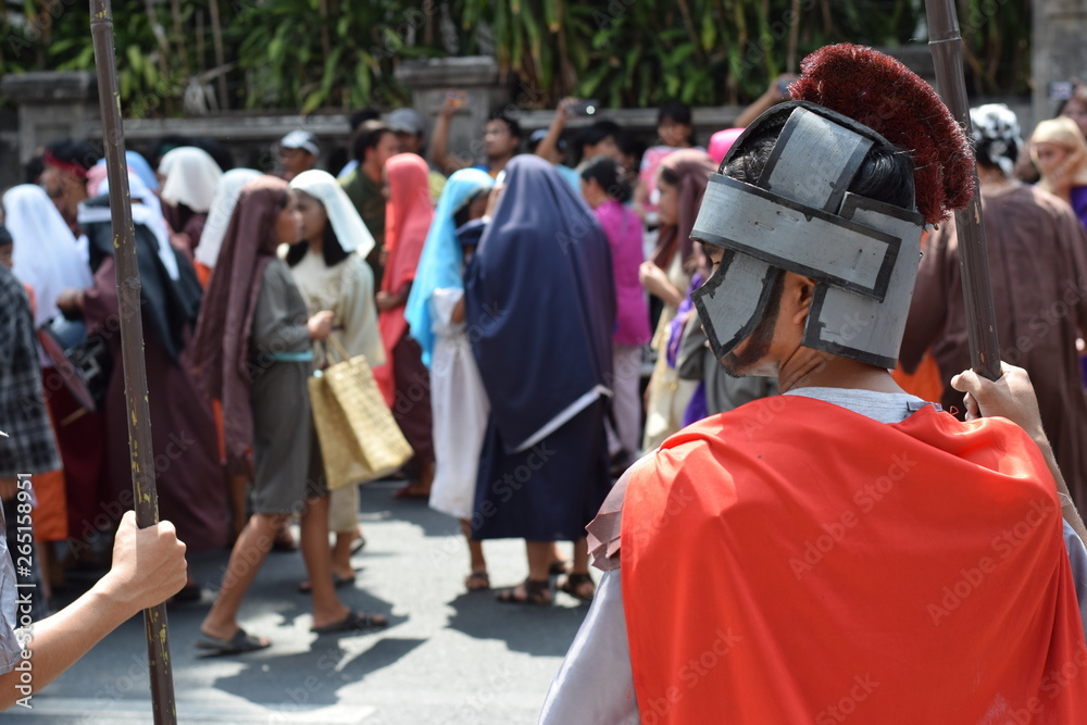 Tough, rude Roman soldier street drama, community celebrates Good ...