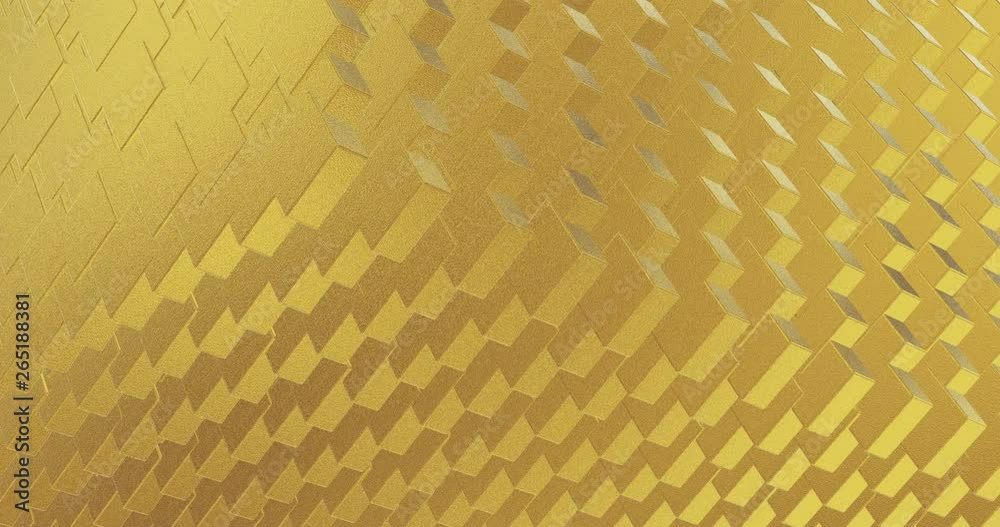 Abstract geometric golden backgroundfoil tiles texture seamless loop ...