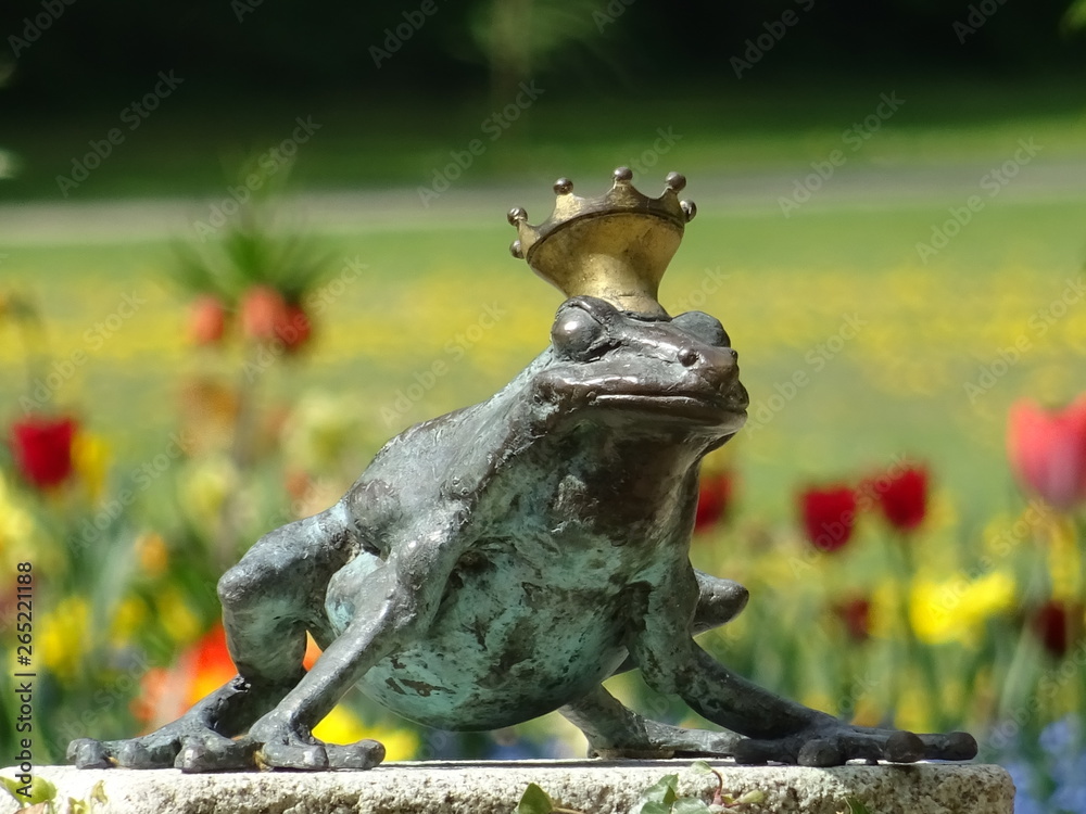 the fairy tale of the frog king of brothers grimm Stock Photo | Adobe Stock
