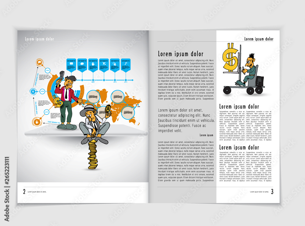 Design vector template brochures, flyers, presentations for business ...