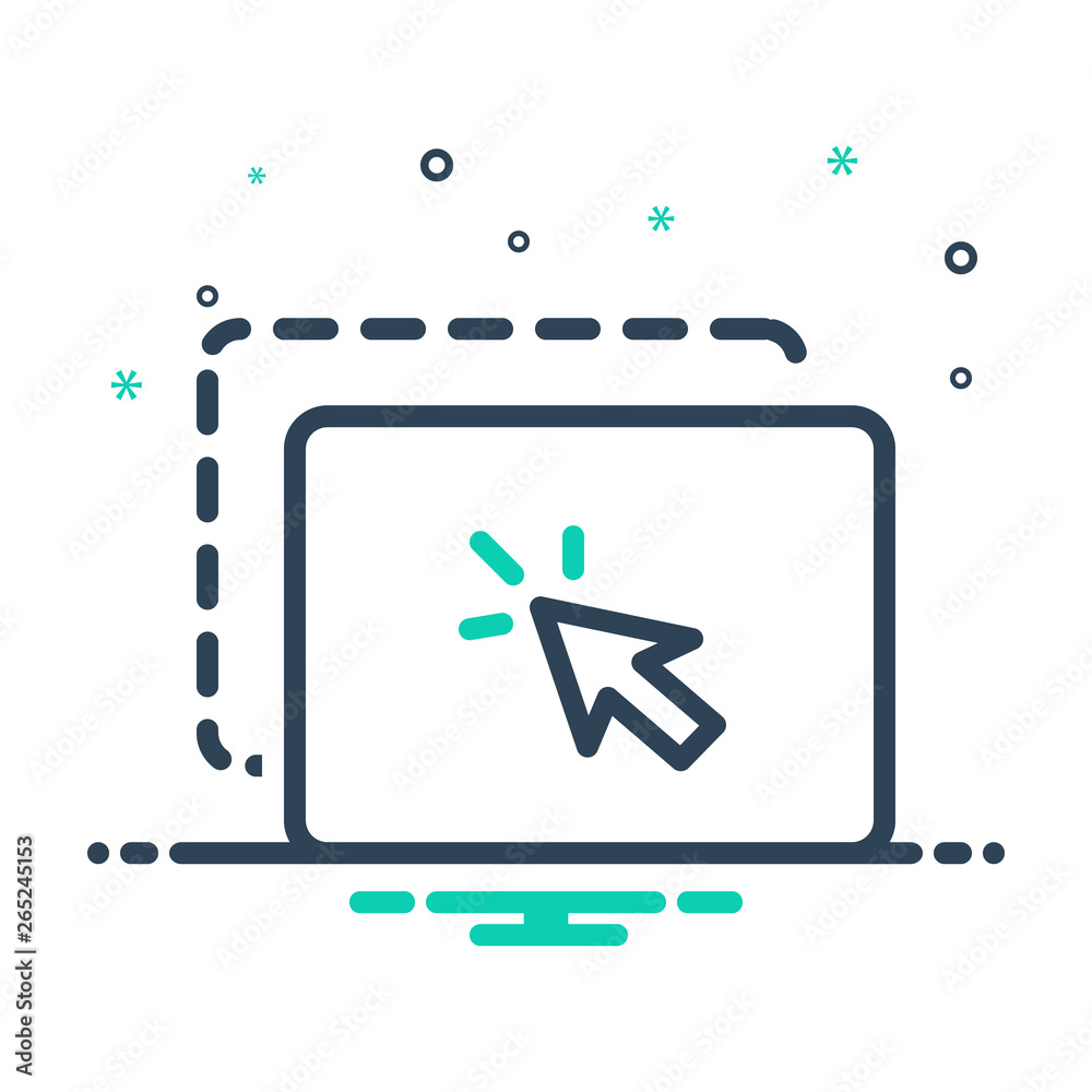 Vetor de Mix line icon for drag drop do Stock | Adobe Stock