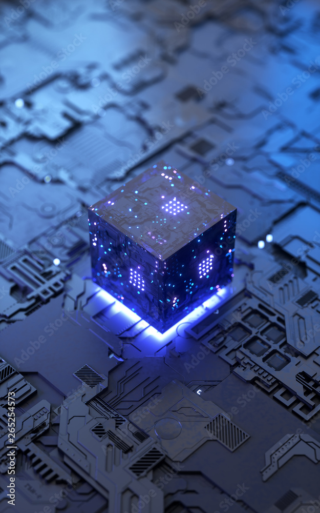 Central Computer Processors CPU concept. 3d rendering,conceptual image ...