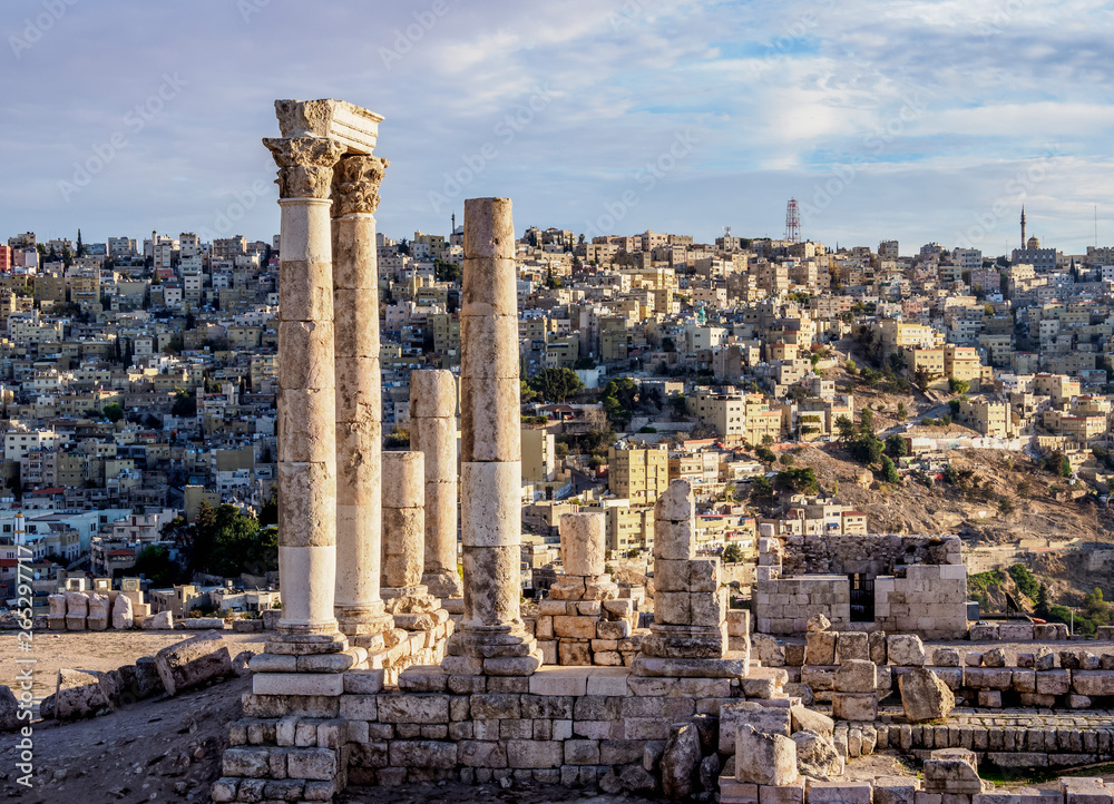 Temple of Hercules ruins, Amman Citadel, Amman Governorate, Jordan ...