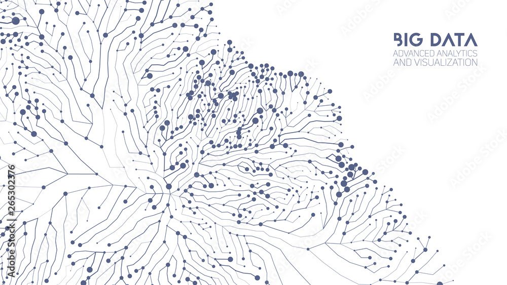 Vector abstract colorful graph big data information connection ...