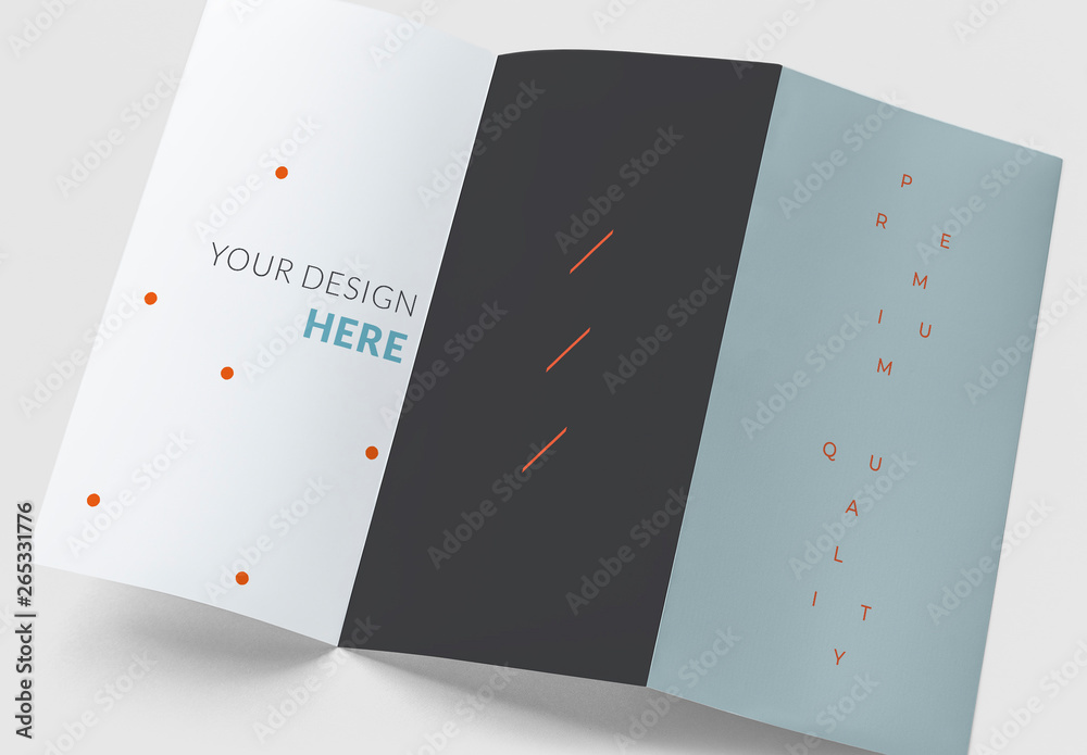 Trifold Brochure Mockup Stock Template | Adobe Stock