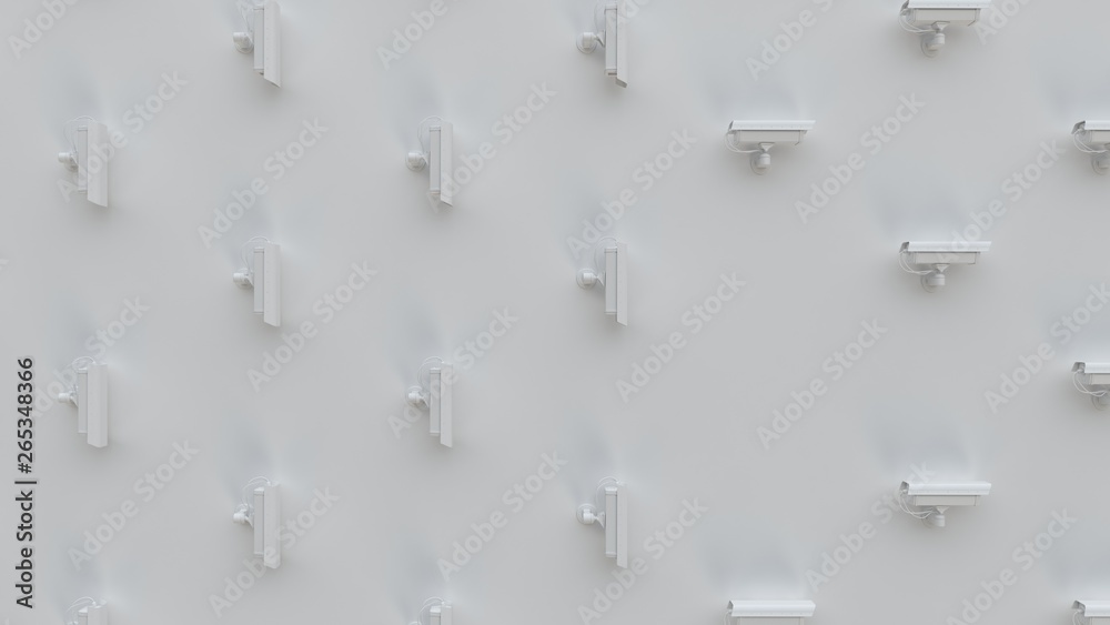 Security camera cctv pattern, abstract white cyber security ...